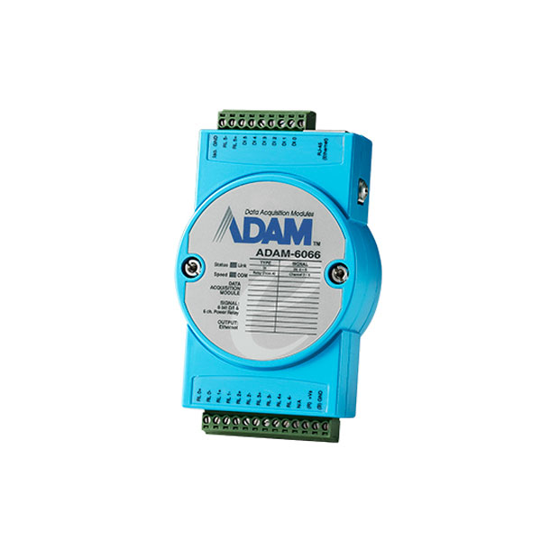 Modulo I/O Modbus TCP 6 DI 6 Relés - ADAM-6066-D