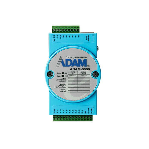 Modulo I/O Modbus TCP 6 DI 6 Relés - ADAM-6066-D