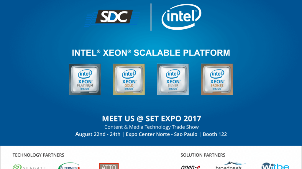 SDC e Intel na SetExpo apresentam a nova familia Xeon Scalable
